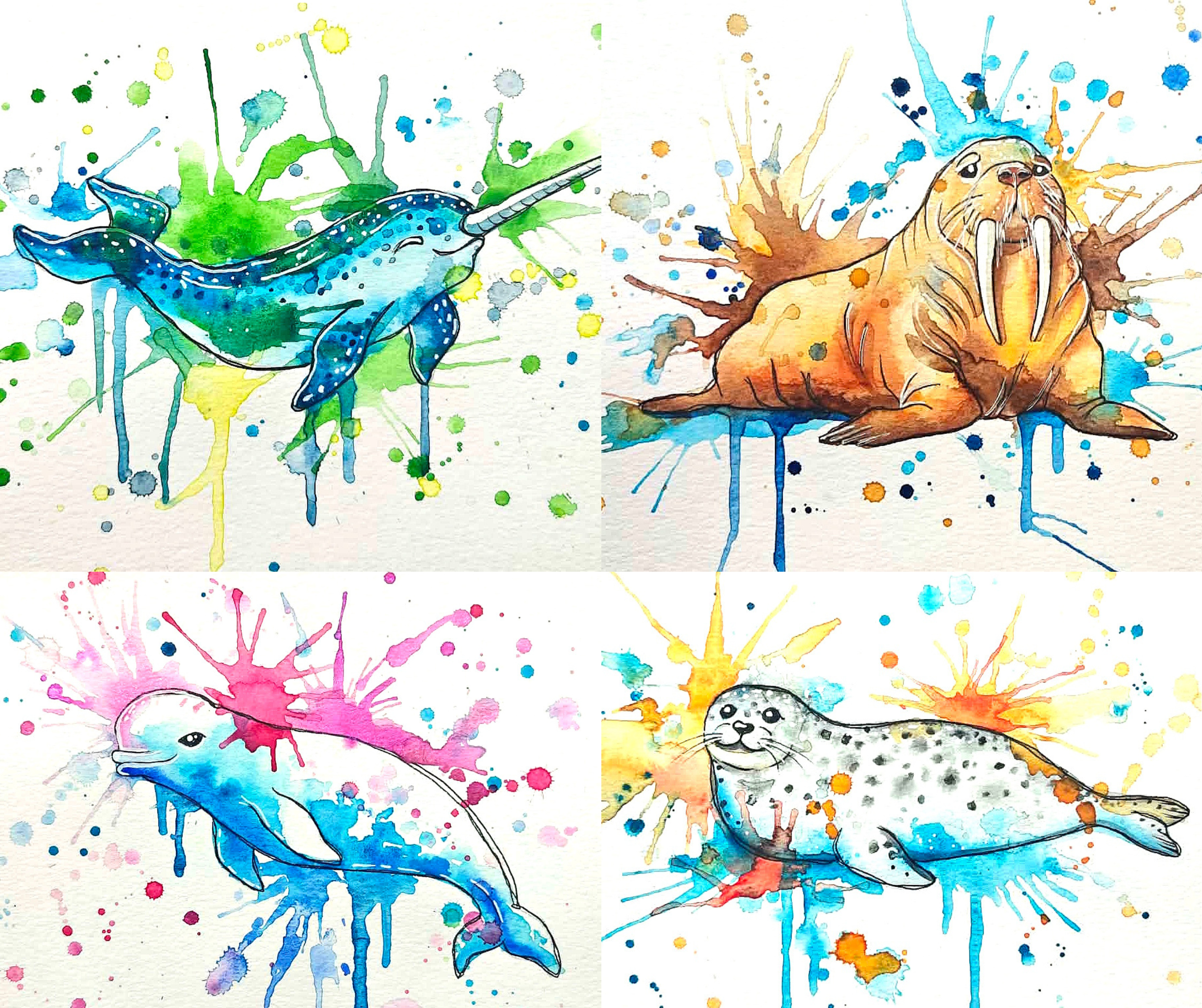 Polar Pals Minis (4) VIDEO PREMIERE - Watercolour | February 26 2026 ...