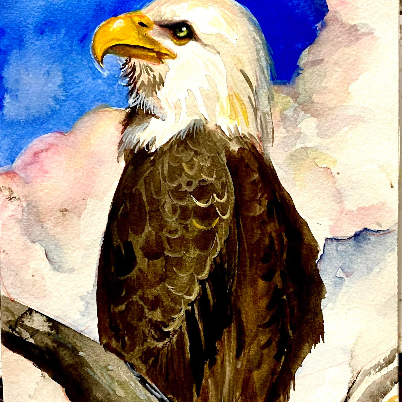 Majestic Eagle - Watercolour | Instructor: Ana – Artists Palette Durham