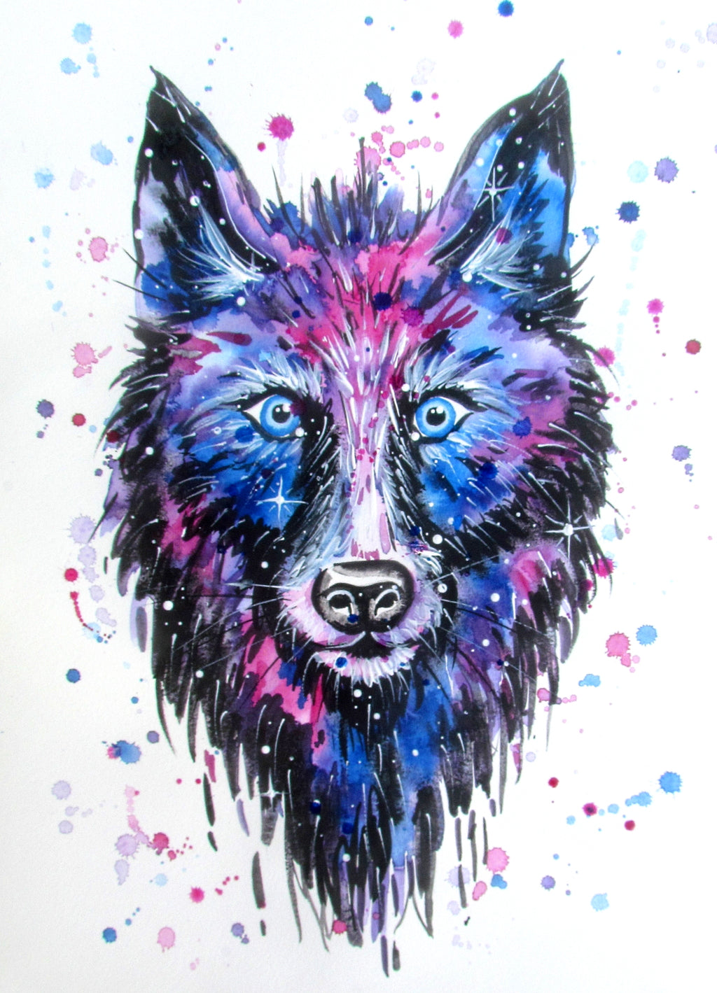 Cosmic Coyote - Watercolour | Instructor: Chris – Artists Palette Durham