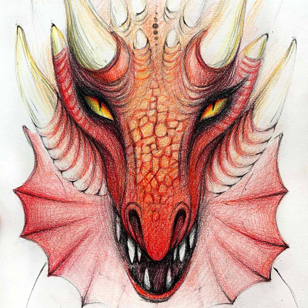Red Dragon - Drawing | Instructor: Vera – Artists Palette Durham