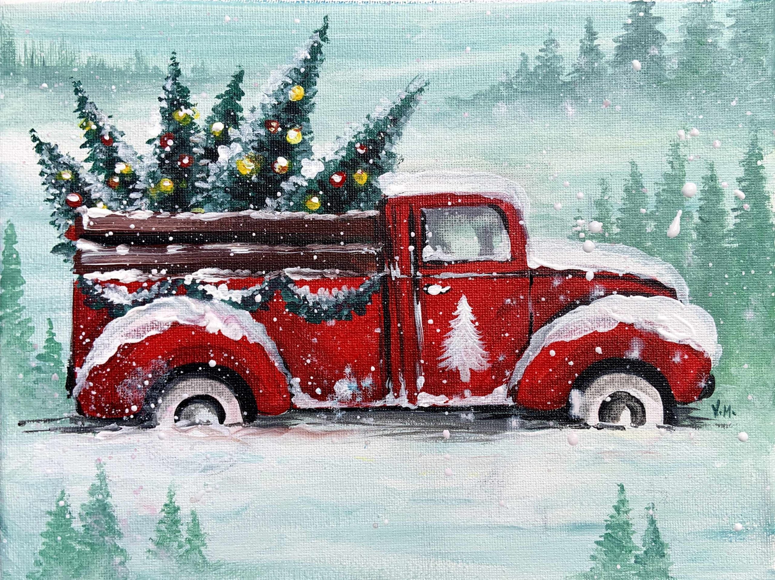 Tree Transit - Acrylic | Instructor: Vera – Artists Palette Durham