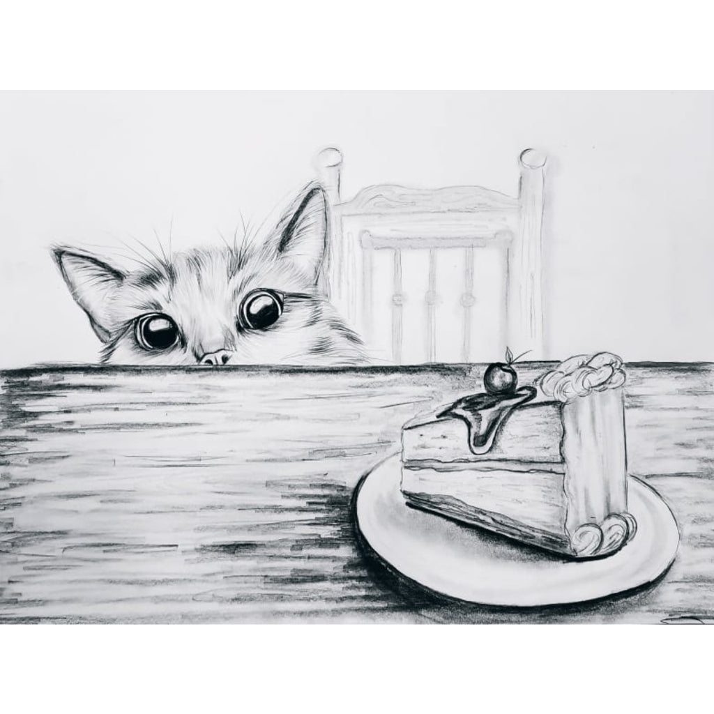 Cat and Cake - Drawing | Instructor: Karin – Artists Palette Durham