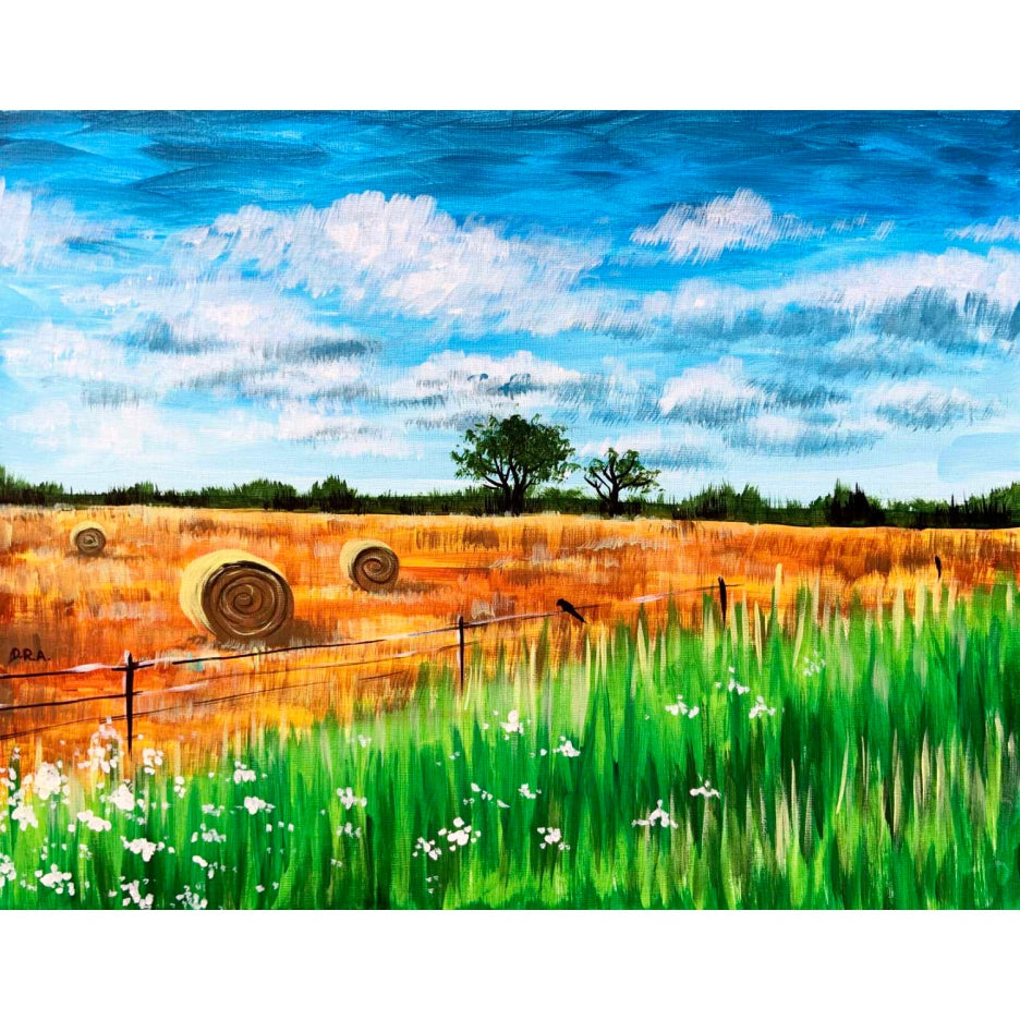 Harvest Time - Acrylic | Instructor: Vera – Artists Palette Durham